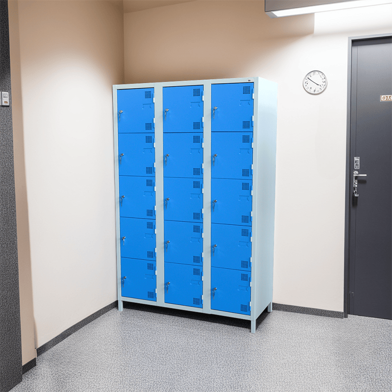 Multi-case locker: 2 to 15 boxes