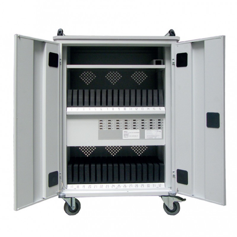 Metal trolley for tablets for communities | Akaze