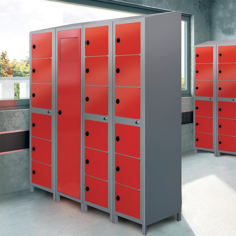 Metal linen distribution cabinets for communities | Akaze