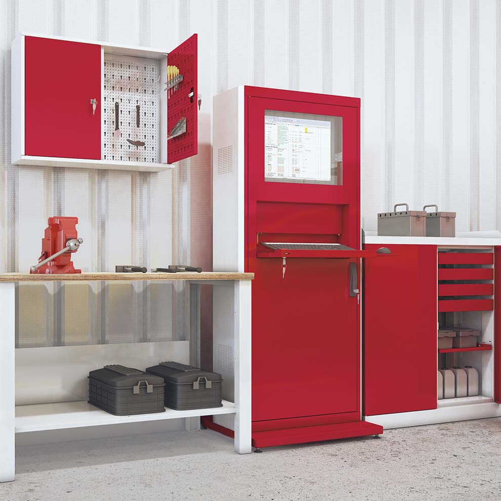 Mobilier d'atelier métallique pour professionnels | Akaze