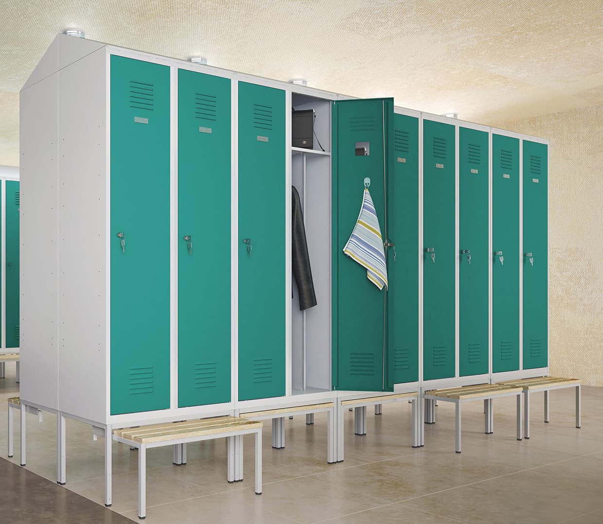 Vestiaire métallique pour les professionnels | Akaze